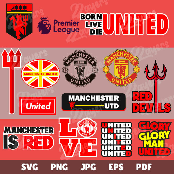 MANCHESTER UNITED vector pack / SVG PDF EPS JPG PNG