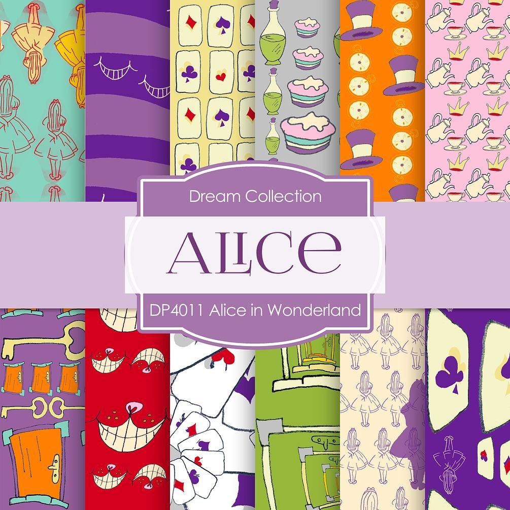 TEXTURE ALICE IN WONDERLAND (ALICE NEL PAESE DELLE MERAVIGLIE)