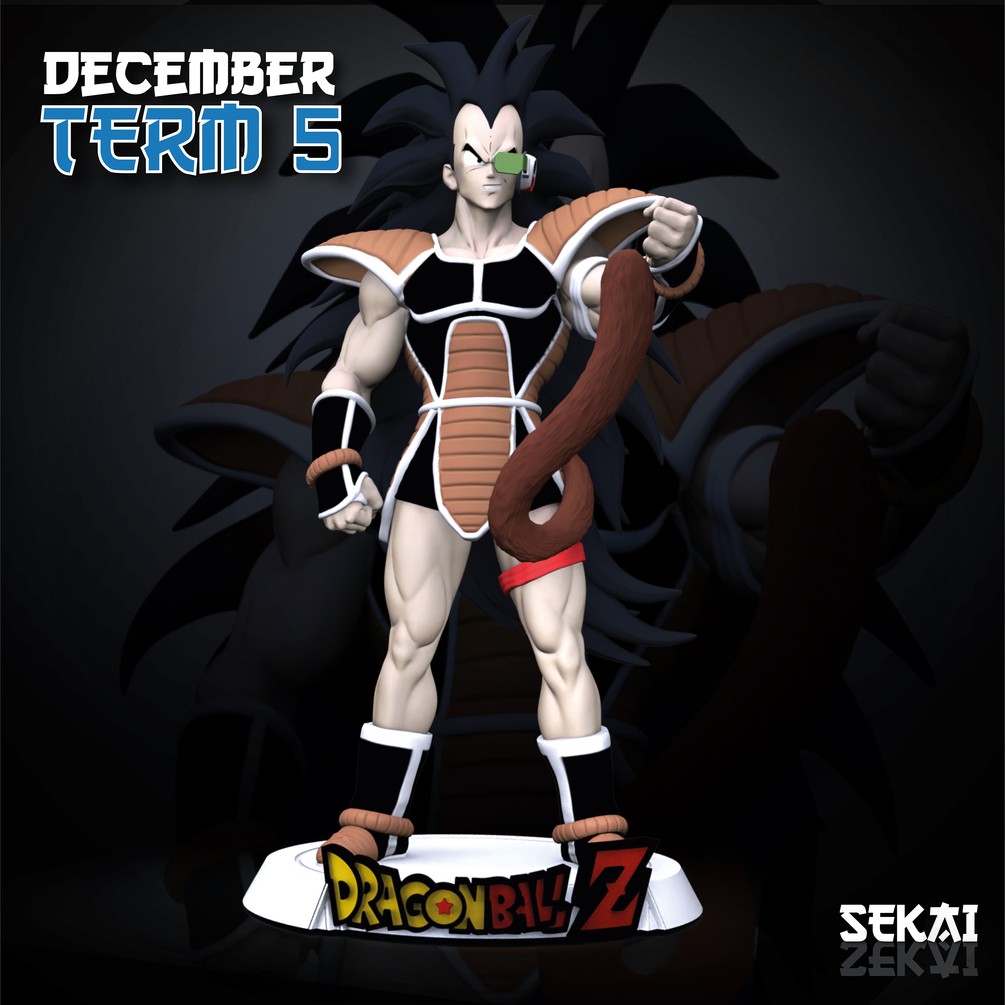 Raditz Sculpture - Sekai 3D Models - Tested and Ready for 3D printing