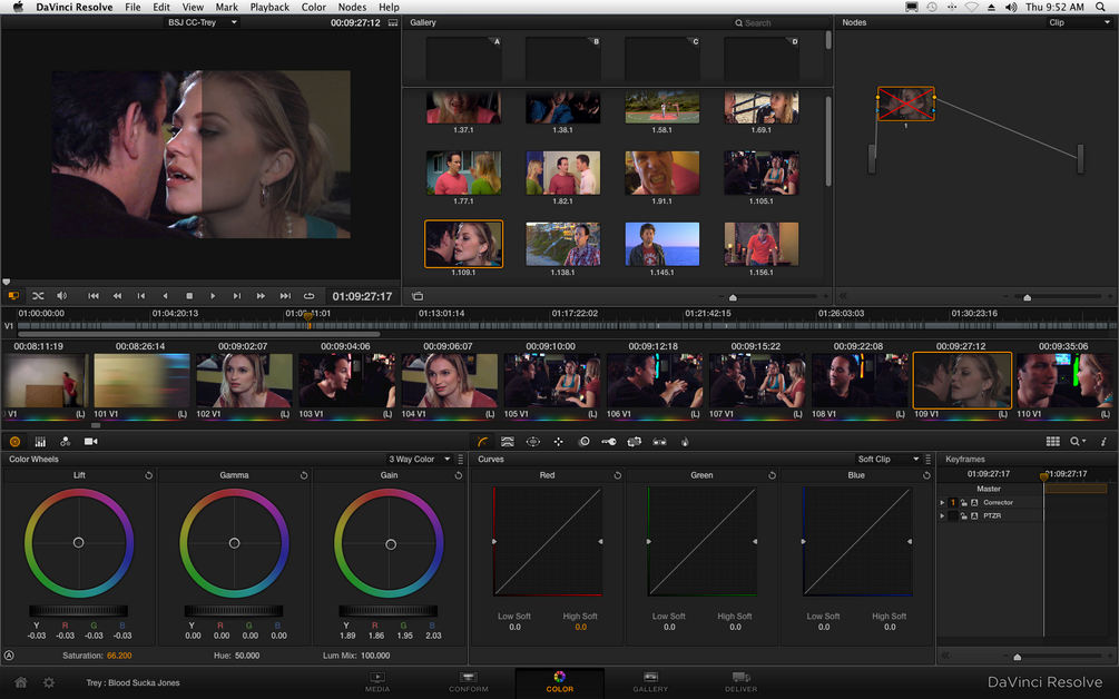 Video Gamma to Log convertor for Davinci Resolve