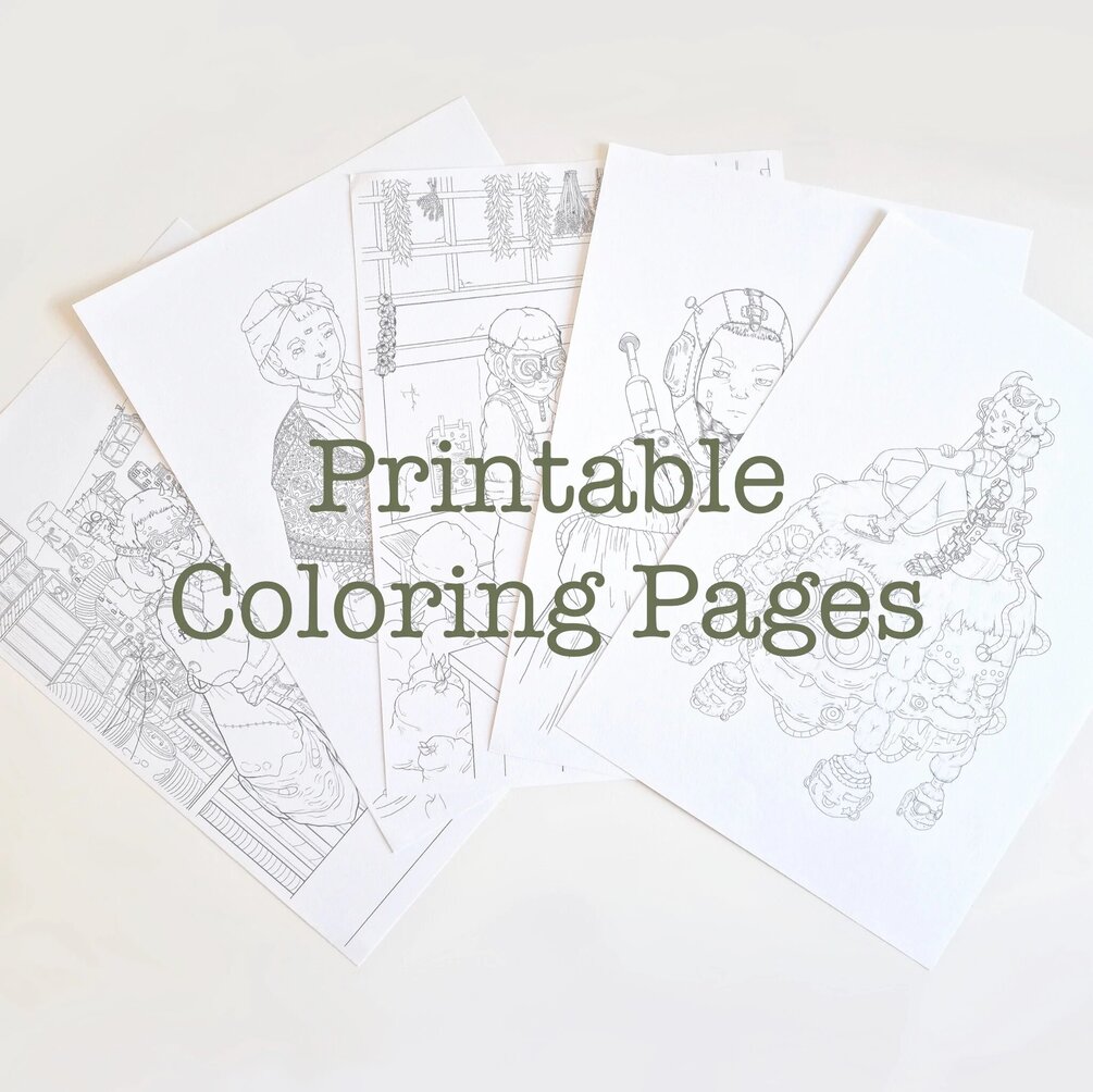 Printable Coloring pages (Pack 1)