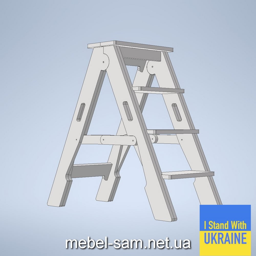 №188 folding plywood ladder and plywood holder.