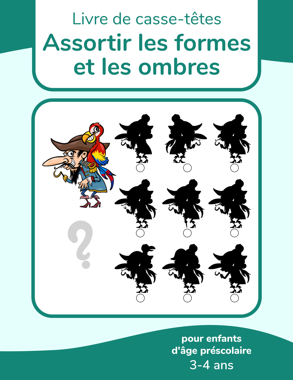 Livre de casse-têtes - Assortir les formes et les ombres pour enfants d ...