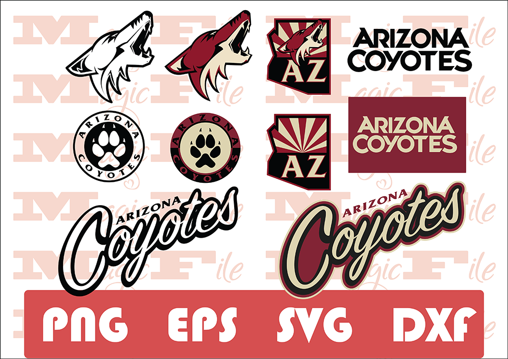 Arizona Coyotes svg png eps vector digital files cutting files