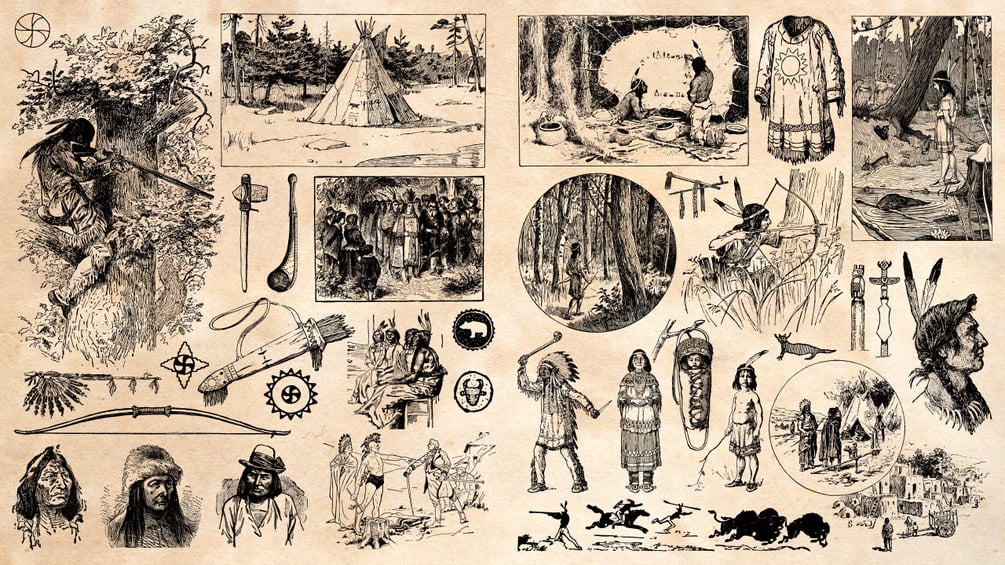 (34) Native American Vectors