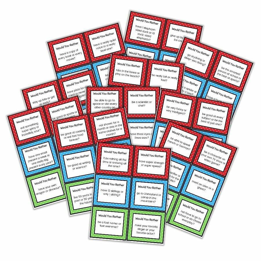 Would You Rather Cards for Kids