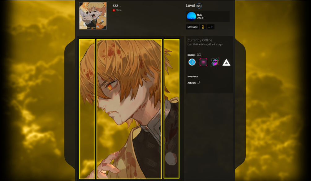 Zenitsu Agatsuma - Steam Artwork Design [Animated]