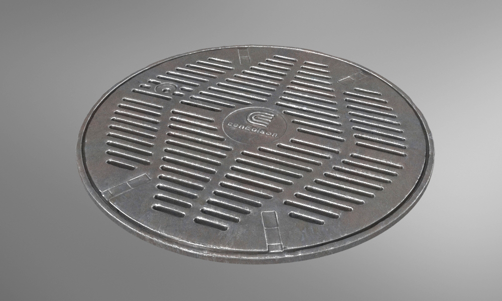 New York "Con Edison" (Type 3) manhole 3d model