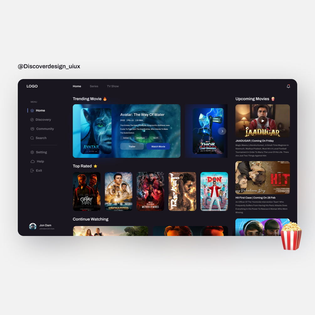 Movie dashboard