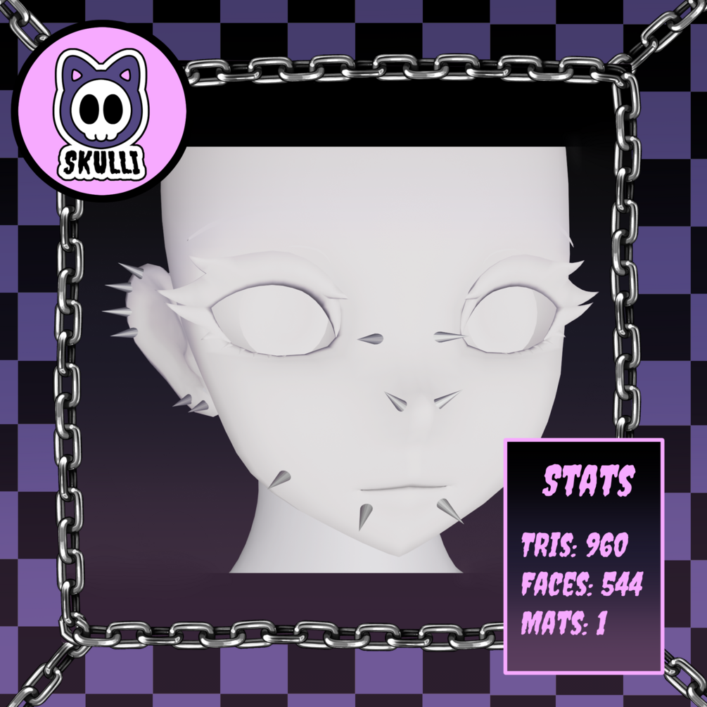 Spike Face Piercings