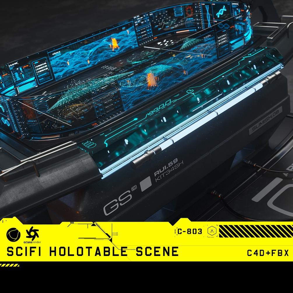HoloTable: C4D-Octane Project