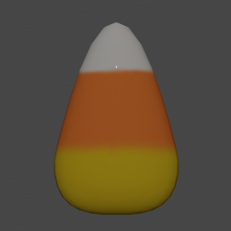 Low Poly Candy Corn (Free)
