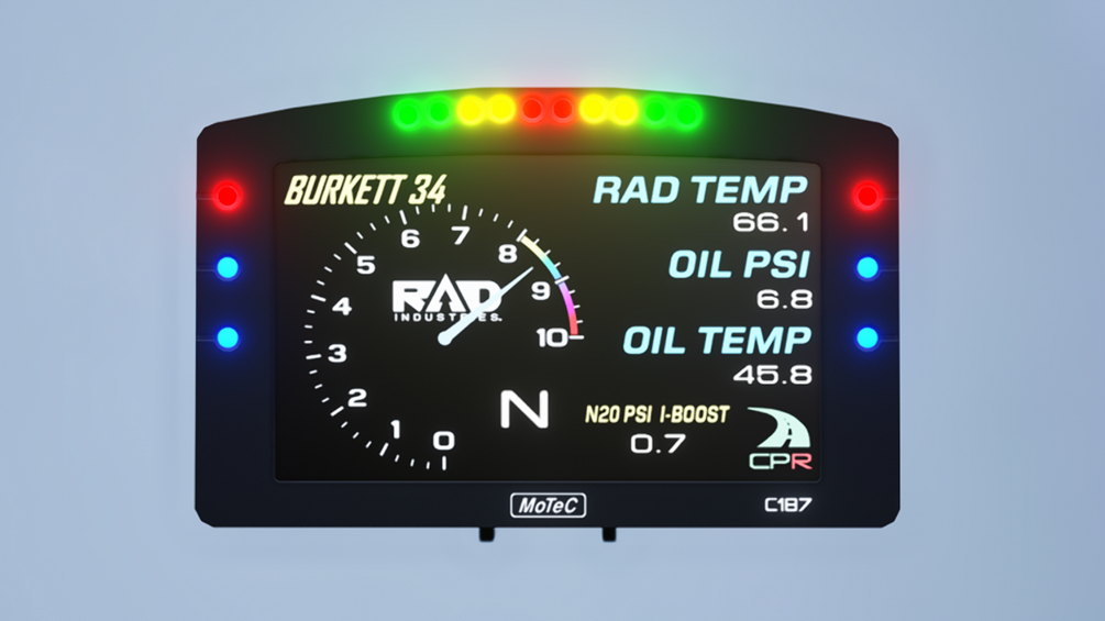 Gauge: MoTeC C187 - Rad Dan