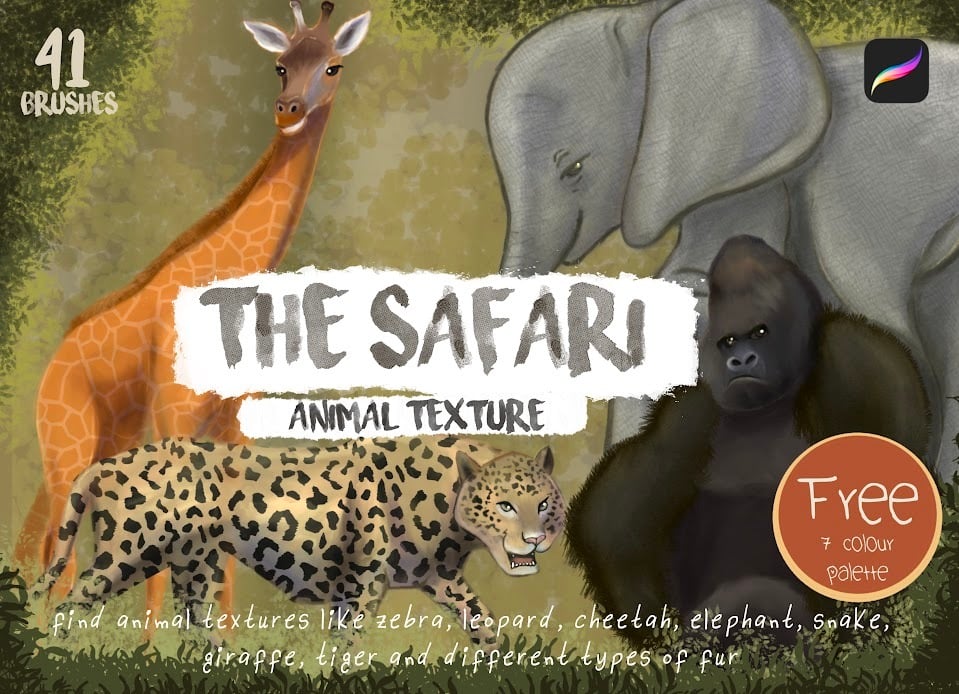Safari textures set