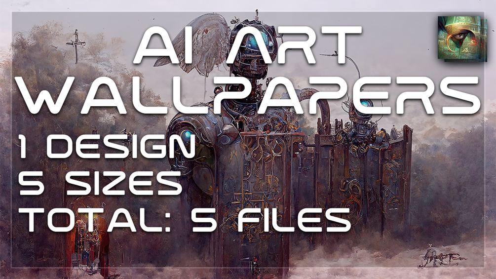 Ai Art Wallpaper 2 - The robot that guards the gates of heaven ...