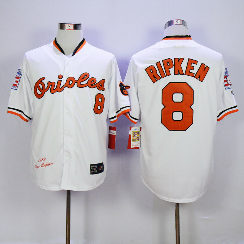 Cal Ripken Baltimore Orioles White Throwback Jersey