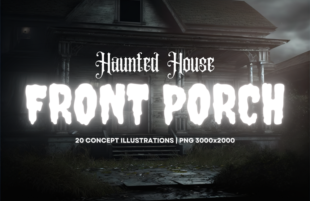 🏚️ Haunted House - Front Porch