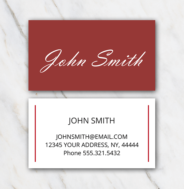 ‘John Smith 2’ Business Card Template