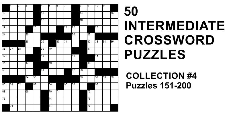 50 Intermediate Crossword Puzzles Collection #4