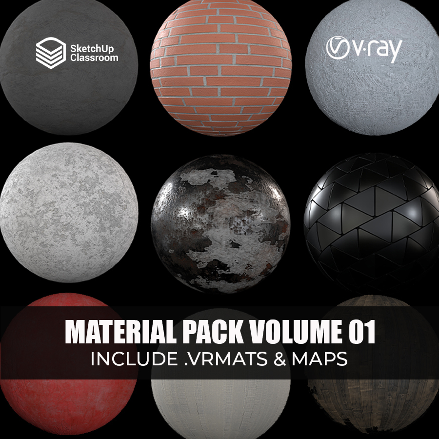 Materials (include .vrmat) - Volume 01