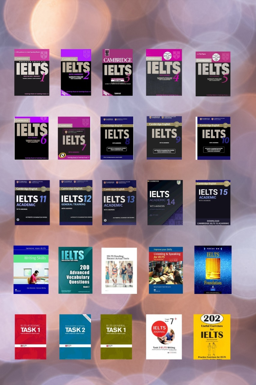 60 IELTS BOOKS FOR SELF STUDY