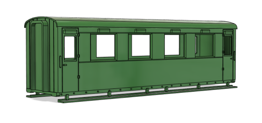 009 Maunsell style short bogie coach