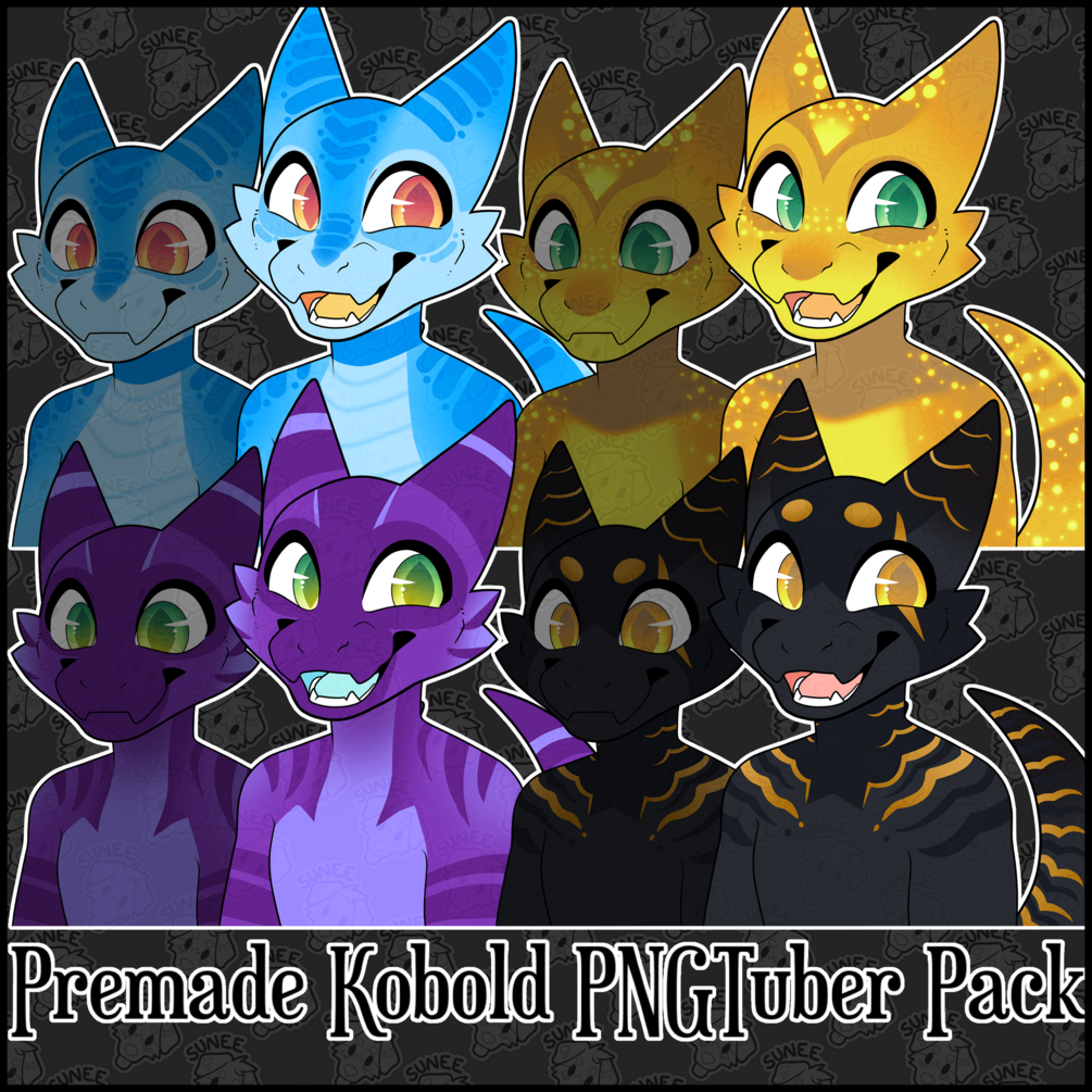 Premade Kobold PNGTuber Pack!