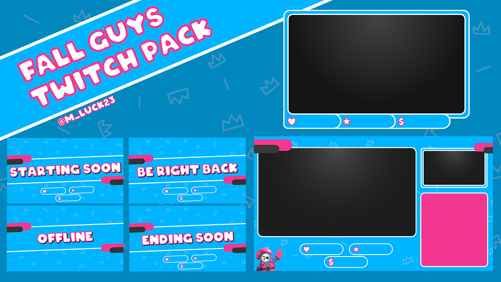 Fall Guys Twitch Pack
