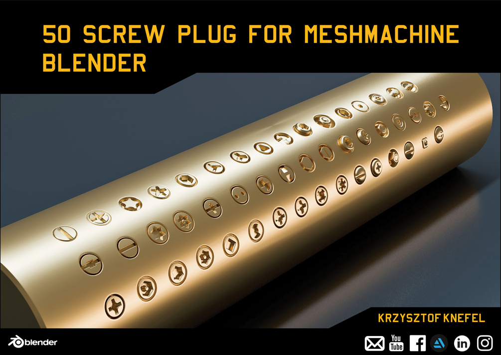 Screw Plugs for MESHmachine