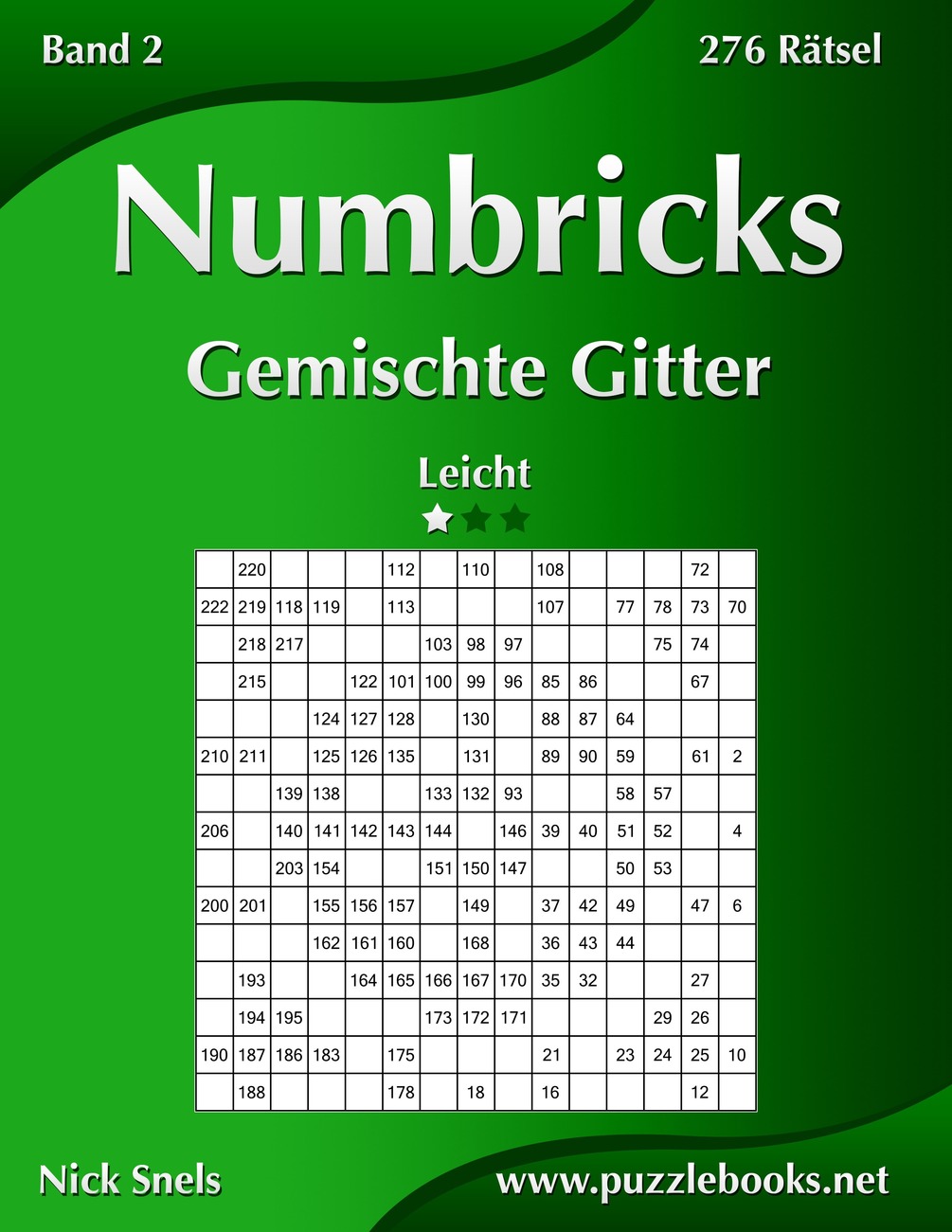 Numbricks Gemischte Gitter - Leicht - Band 2 - 276 Rätsel