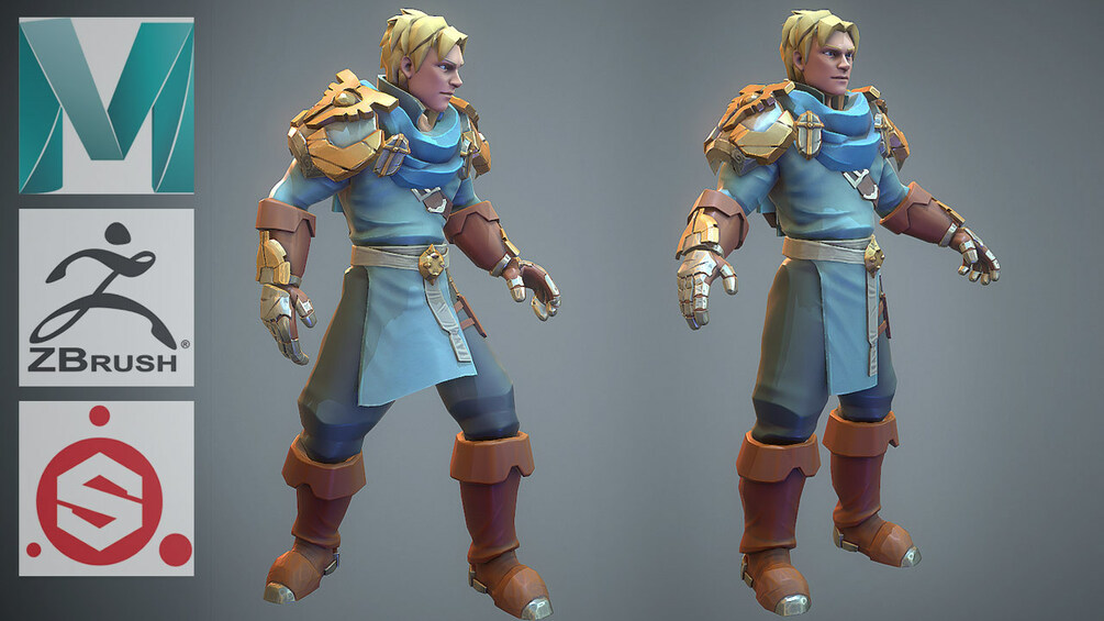 Stylized Clothing Modeling, Sculpting, Texturing Videos