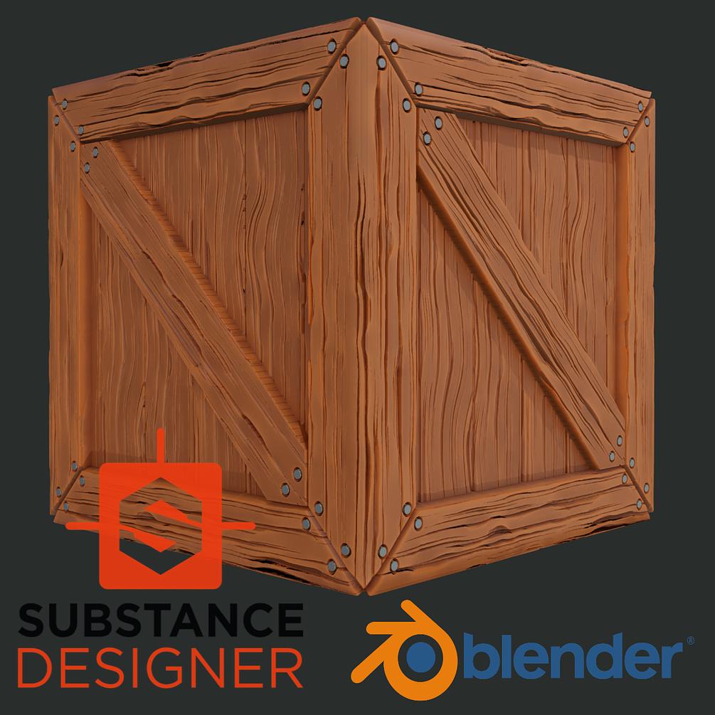 Stylised Wooden Crate