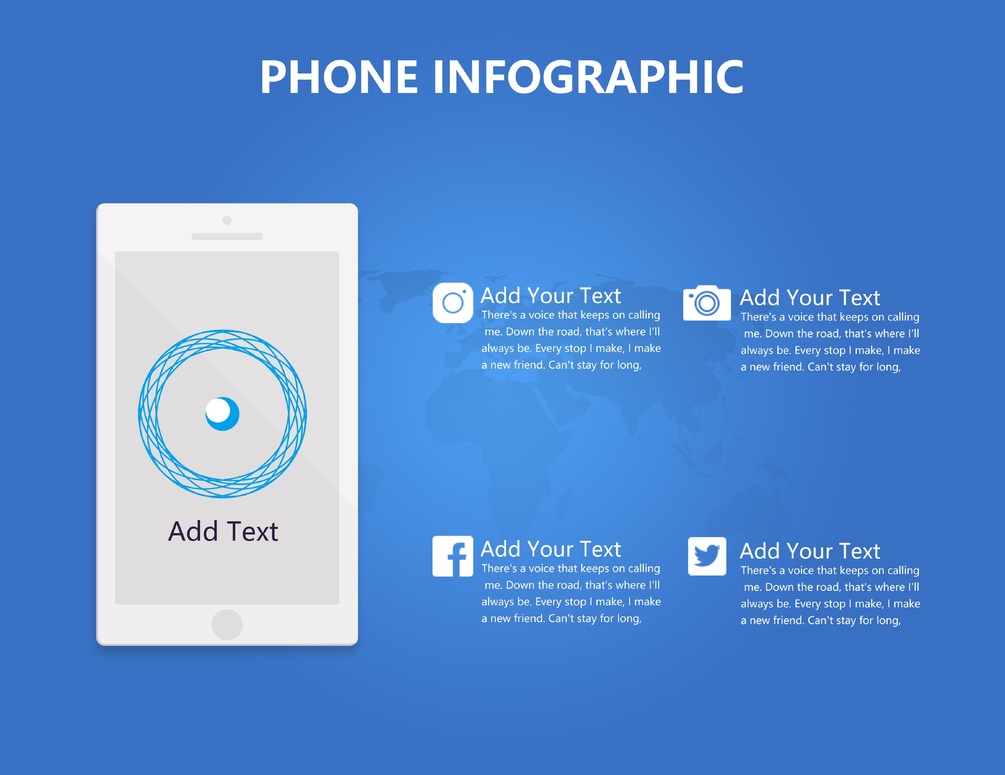 Modern Free Infographic Template PSD Download