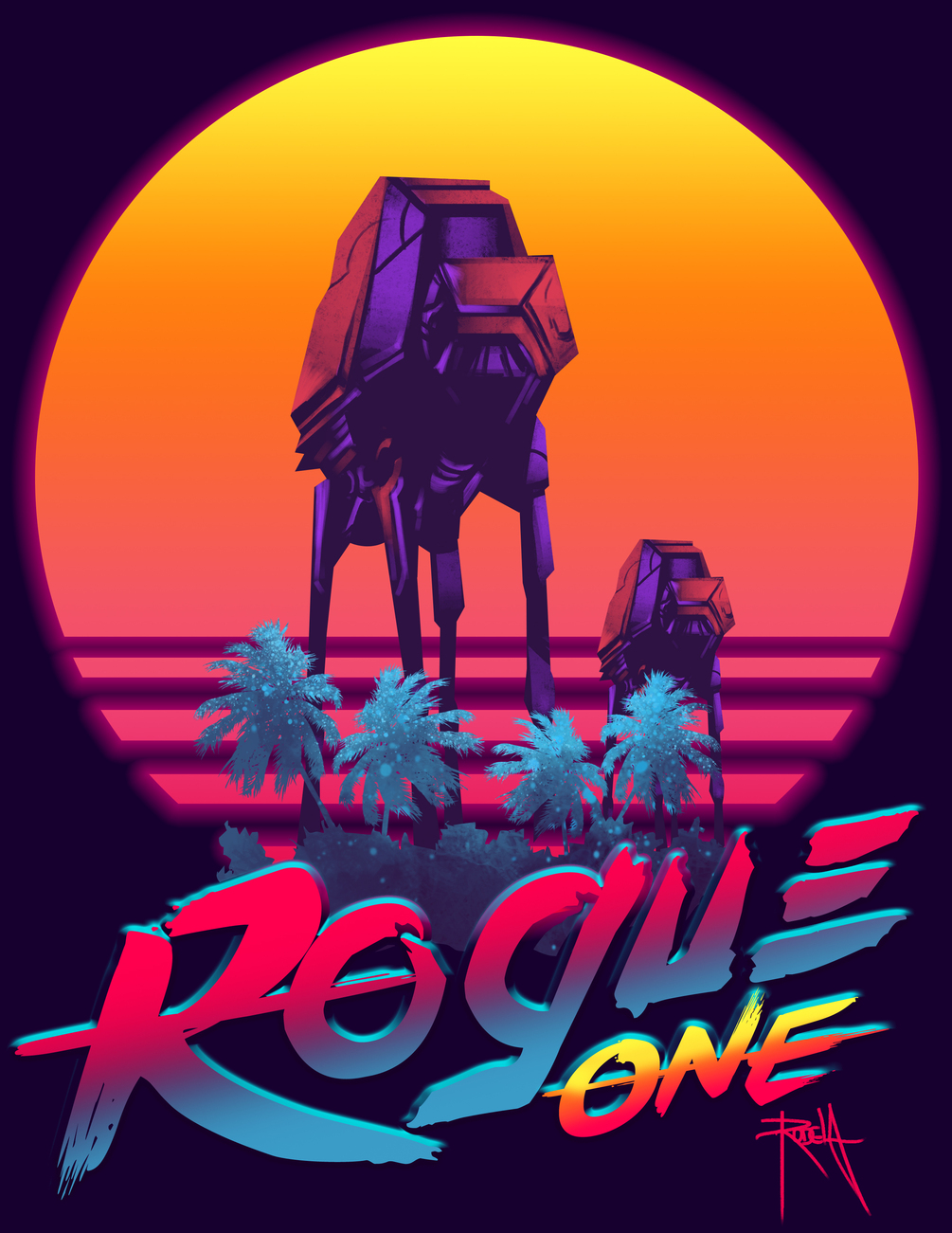 Rogue One Retro Poster.