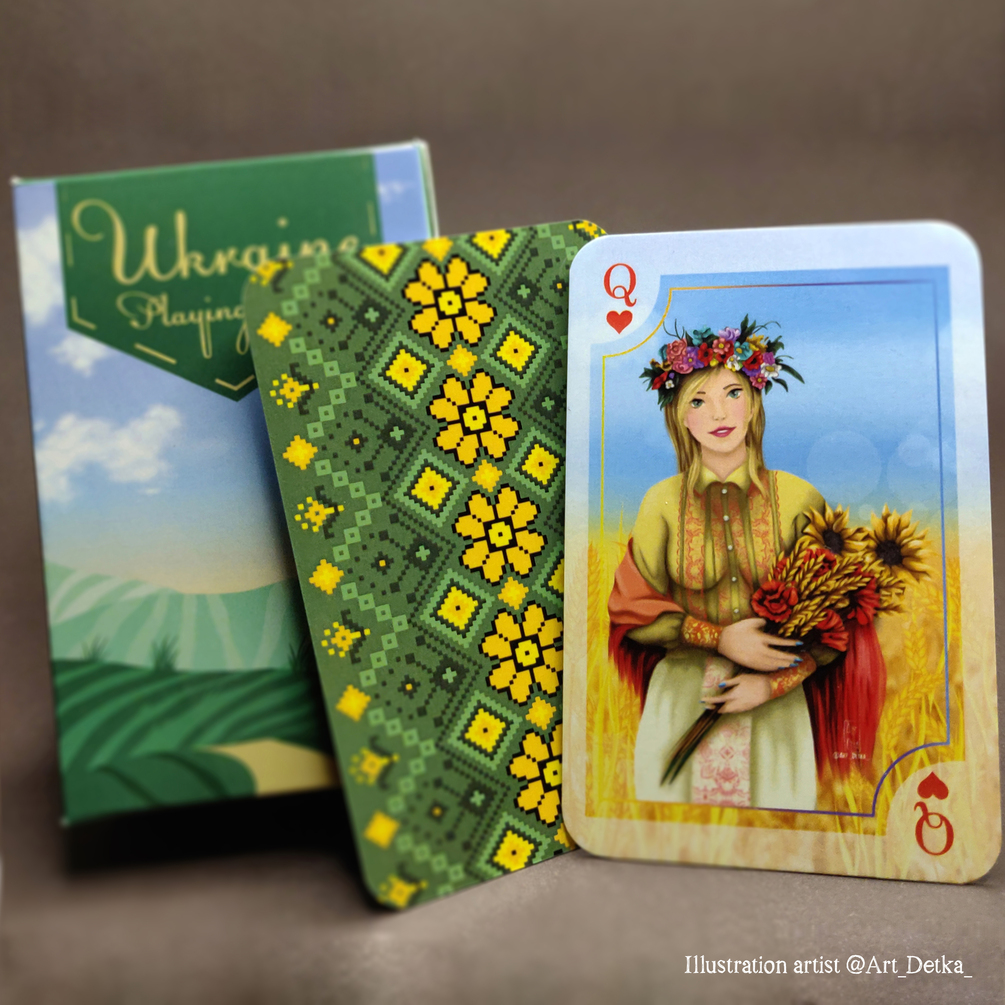 Author′s playing cards. Ukrainians