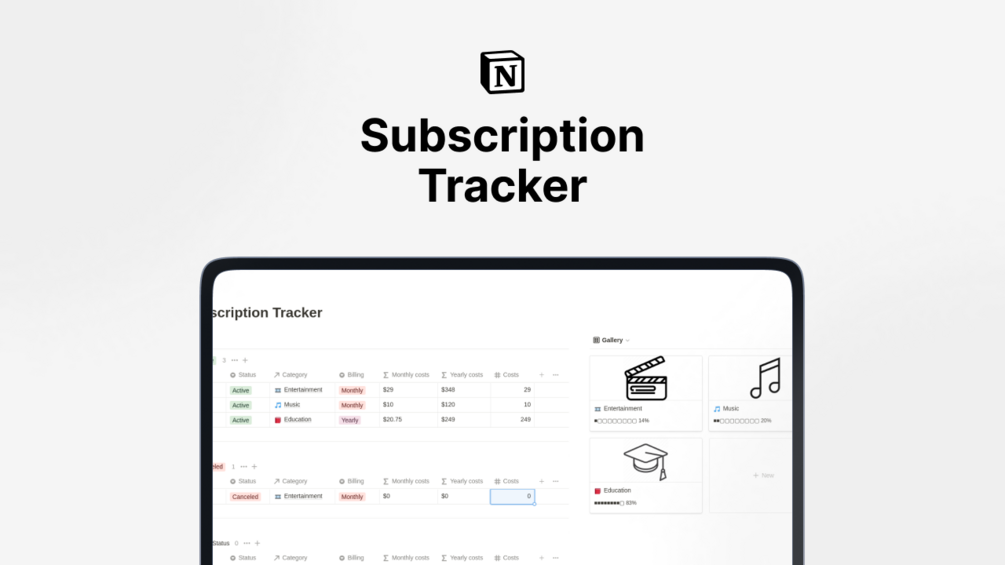 Subscription Tracker