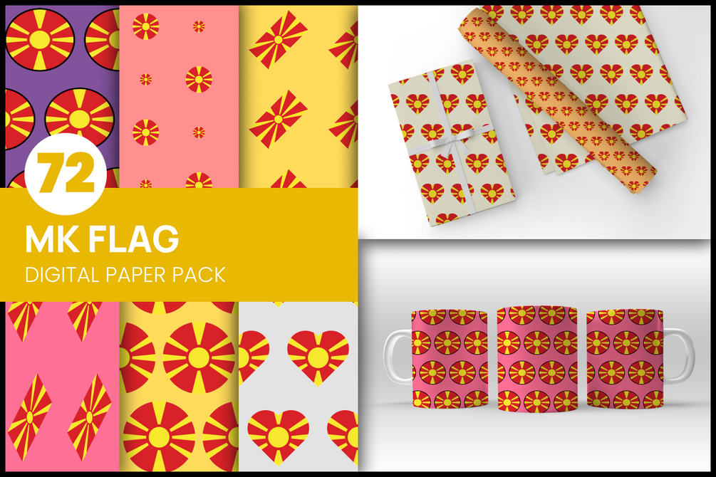 MK Flag Seamless Patterns