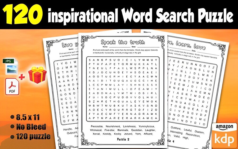 Inspirational Word Search Puzzle