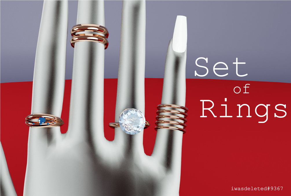 Set of rings [Vrchat Asset]