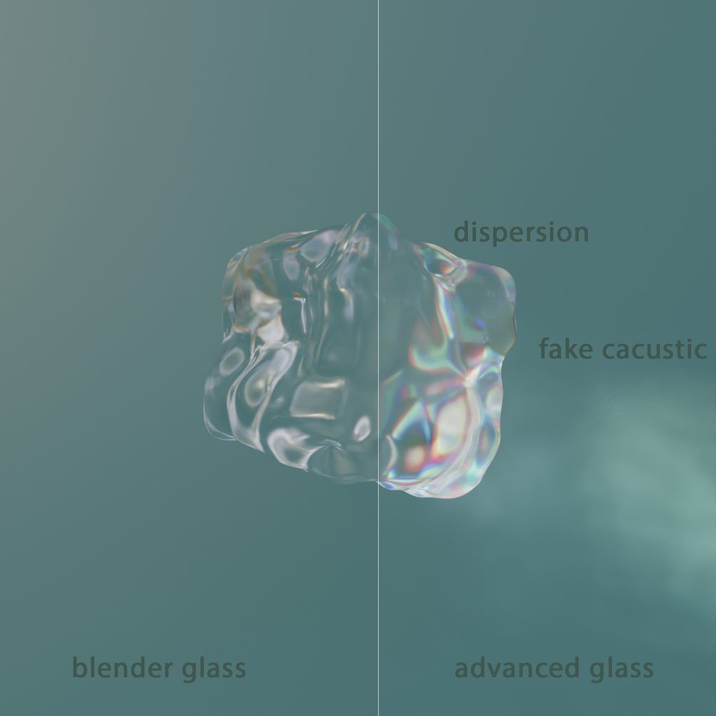 Blender advanced glass shader (jewelry gem)