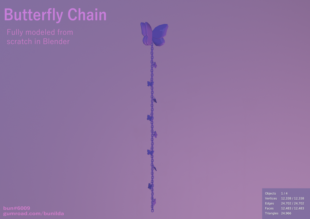 Butterfly Chain Asset For VRChat