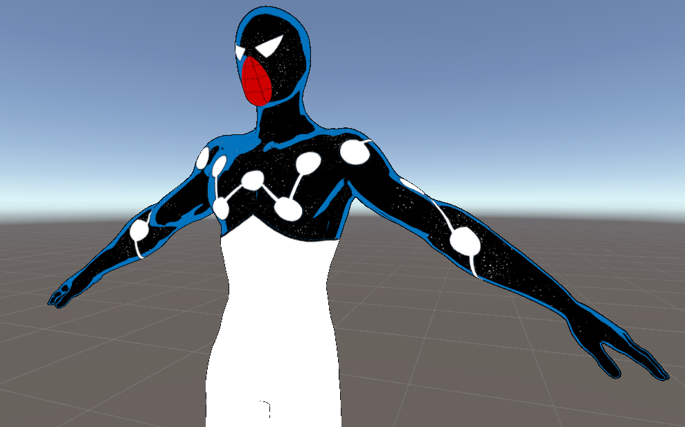 Comic Cosmic Spider-Man VRChat Model