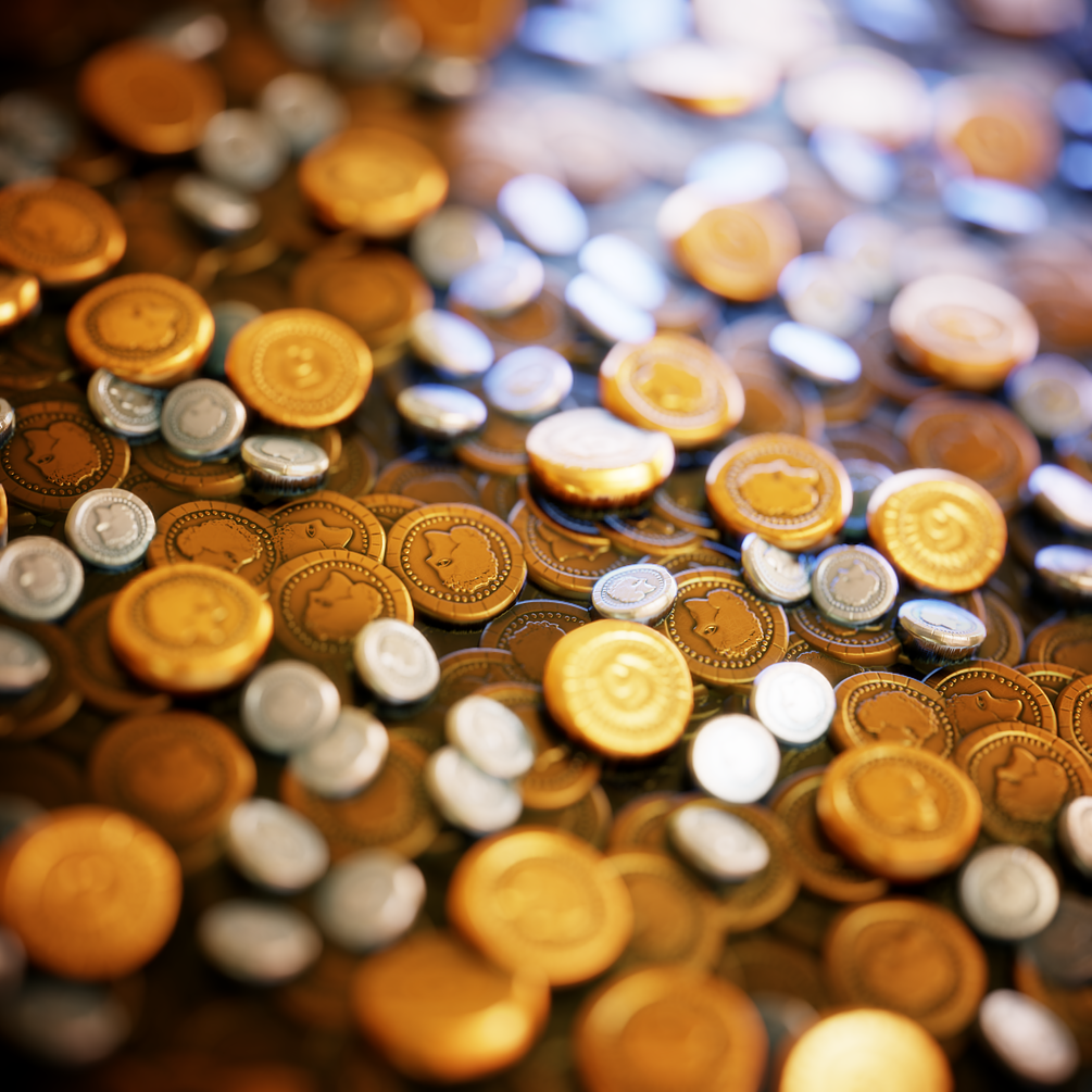 Stylized Coins Material - Substance Designer