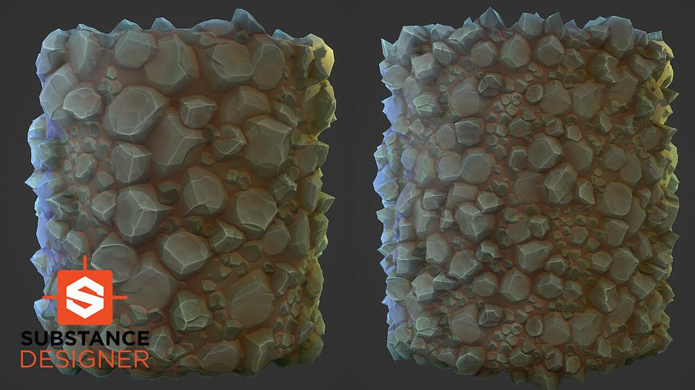 Stylized Stone Floor - Substance Designer
