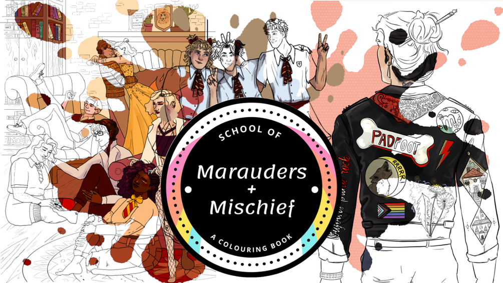 School of Marauders and Mischief: the colouring book