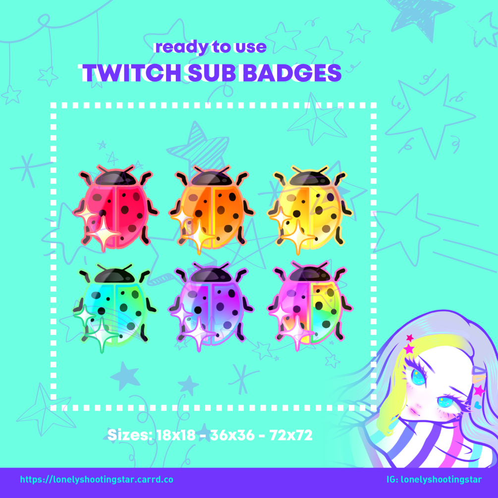 Lady bugs - Twitch Sub Badge