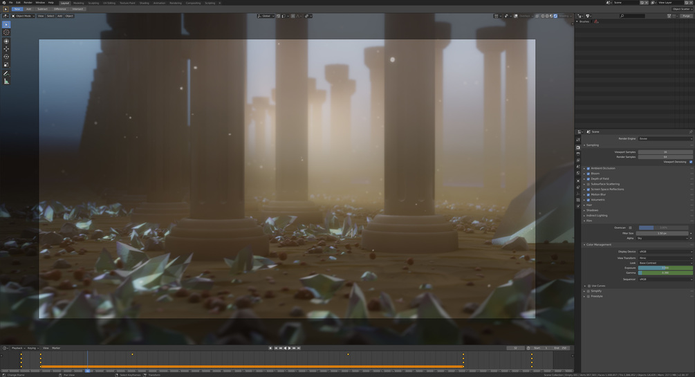 The Columns - Blender Scene