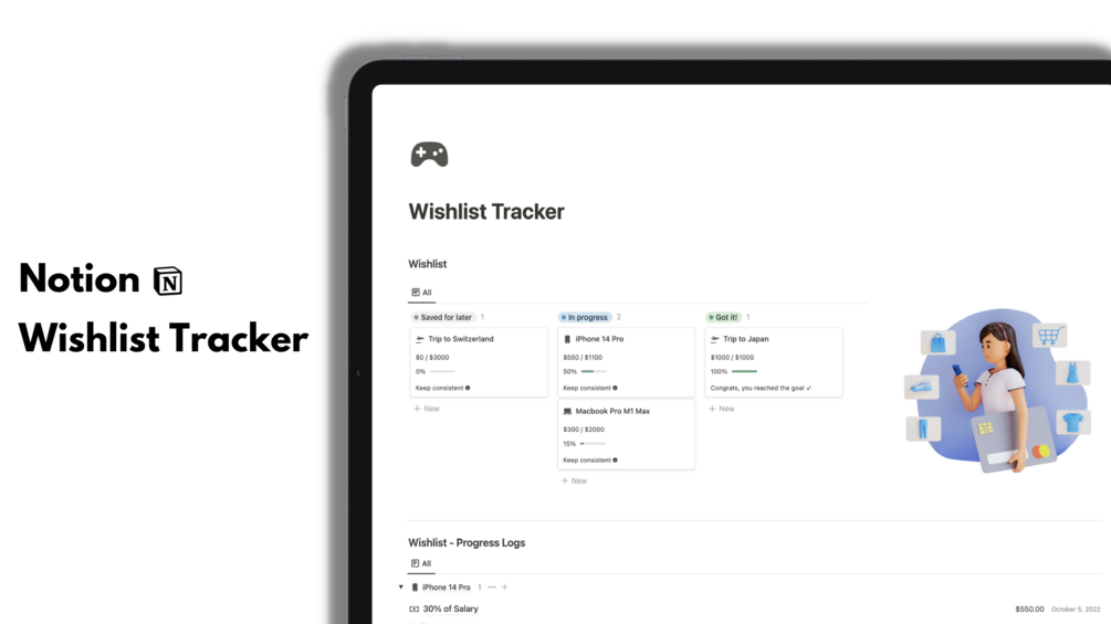 Notion - Wishlist Tracker