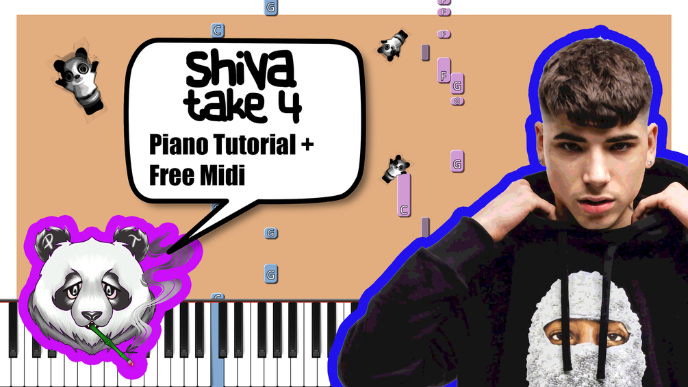 SHIVA - TAKE 4 - MIDI MANO DESTRA E MANO SINISTRA GRATIS + SPARTITO + SYNTHESIA MIDI FILE + WAV