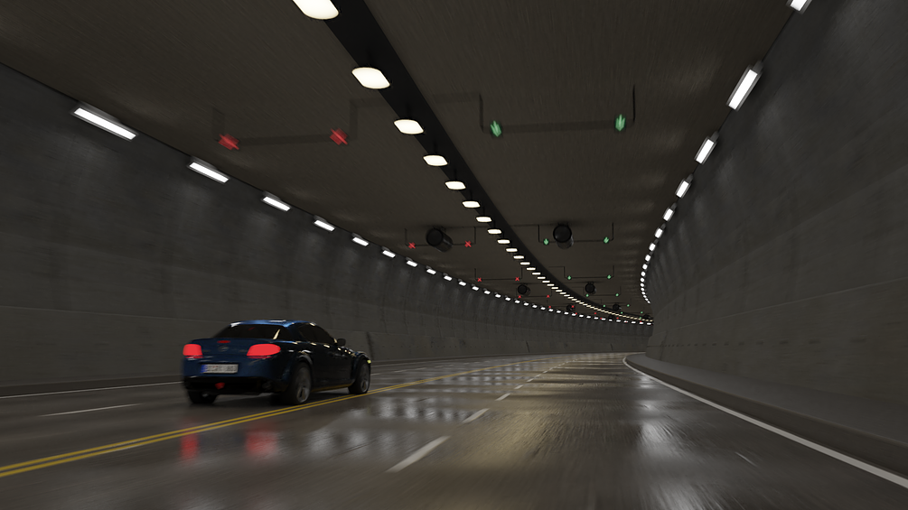 Tunnel 3D model for blender